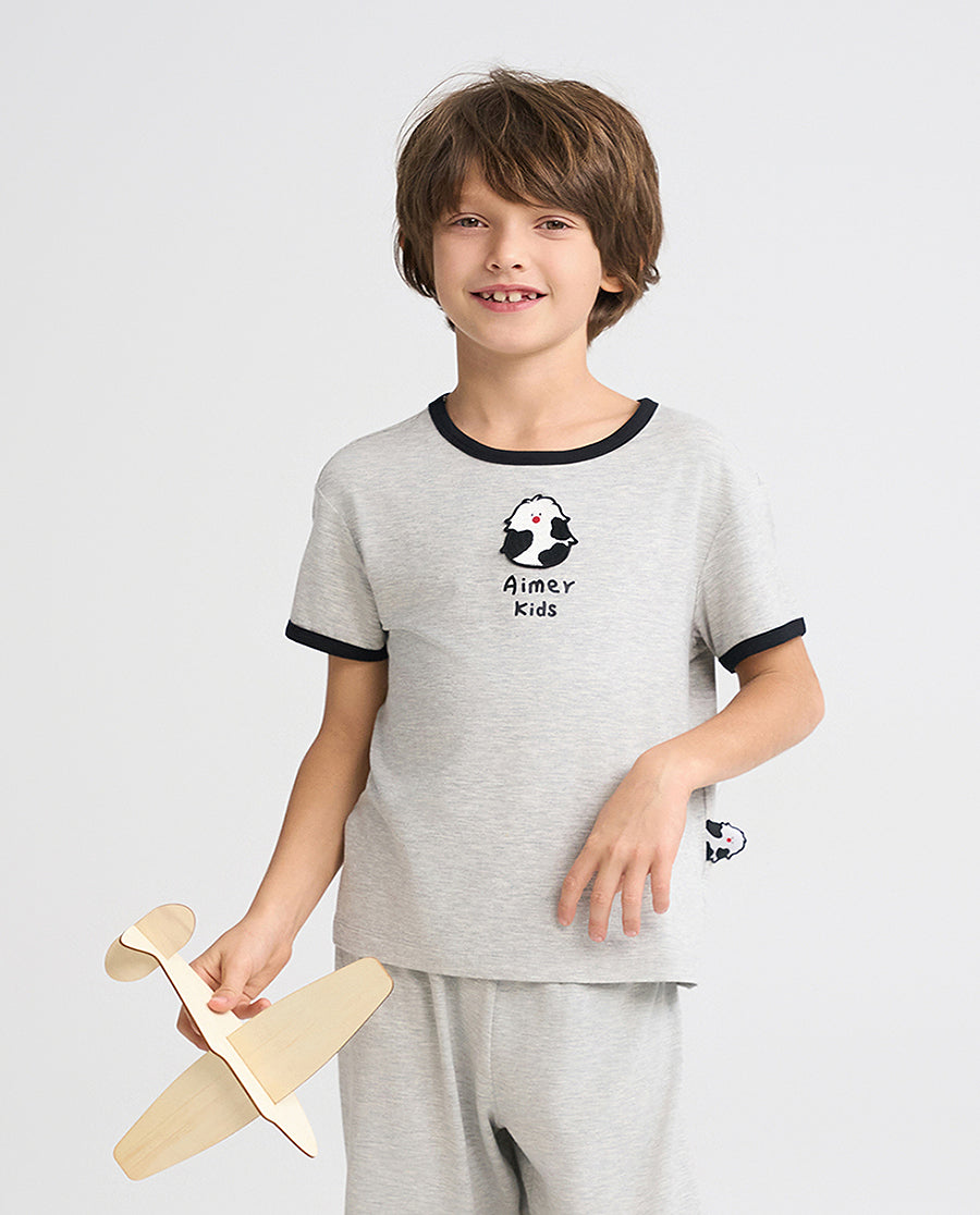 Aimer Kids Milk Fiber Homewear Set AK341G861 – AÍMER Singapore