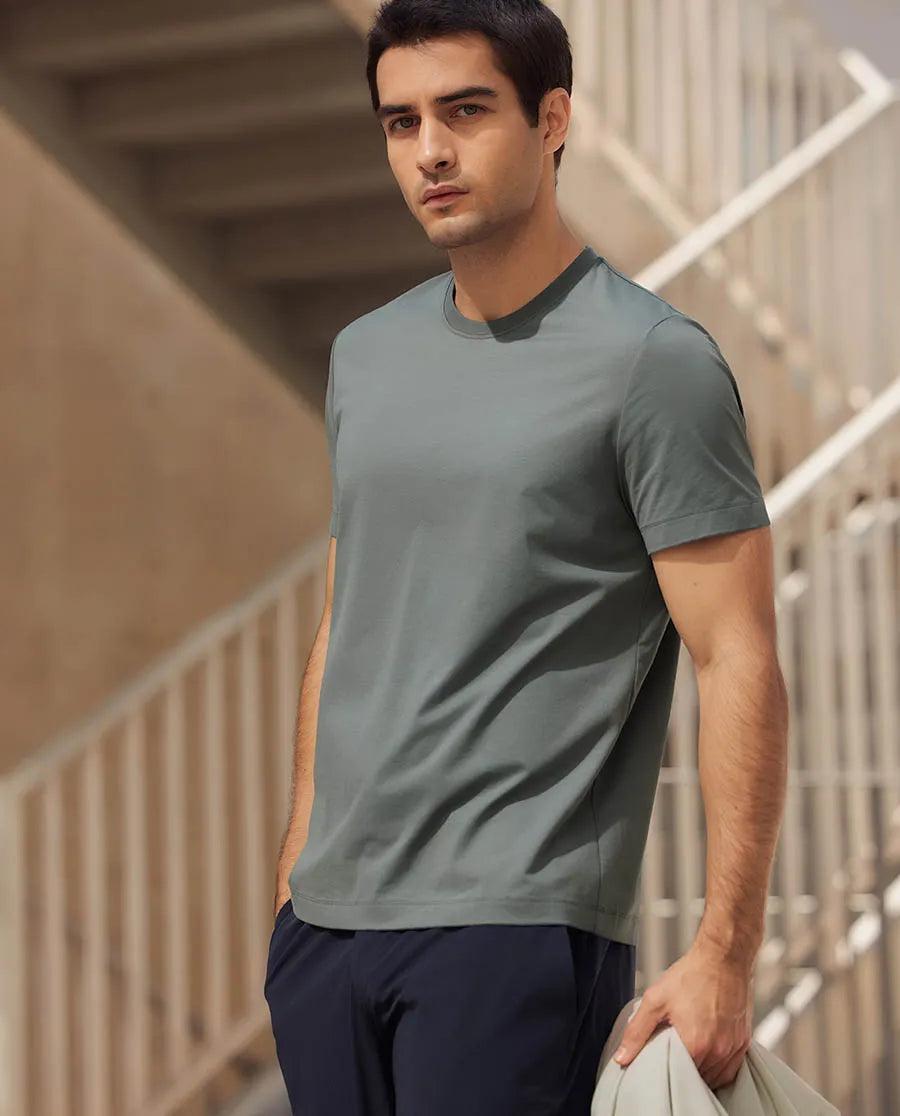 Aimer Men Cotton Crew Neck Shirt – AÍMER Singapore
