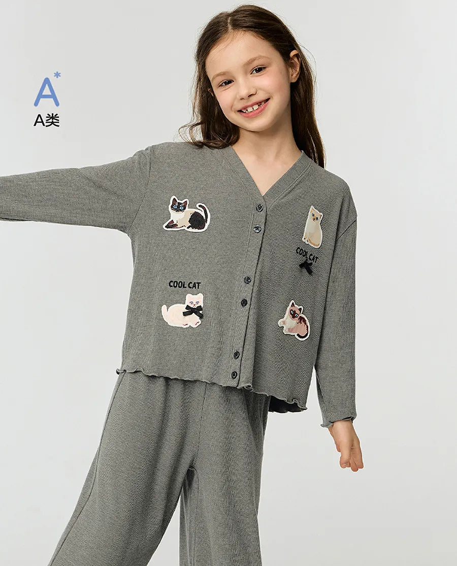 Aimer Kids Long Sleeve Cardigan Top AK141J551 – AÍMER Singapore